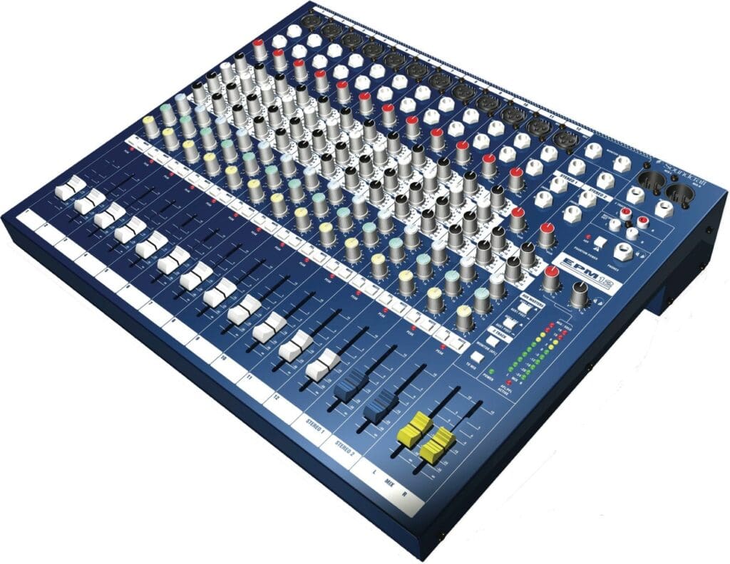 Soundcraft EPM12 Channel Multi Format Mixer | BNC